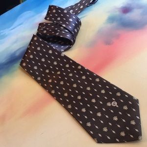 Versace | Accessories | Versace Classic Steel Light Grey Hand Made Silk ...